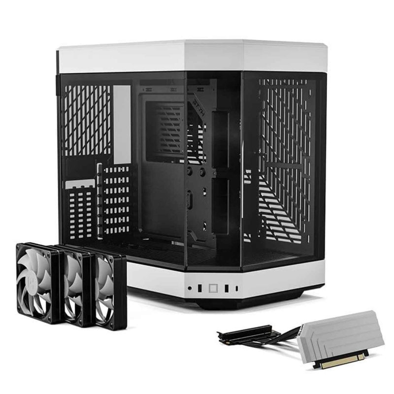 Buy HYTE Y60 Mid Tower PC Cabinet - Black And White | Krgkart.com